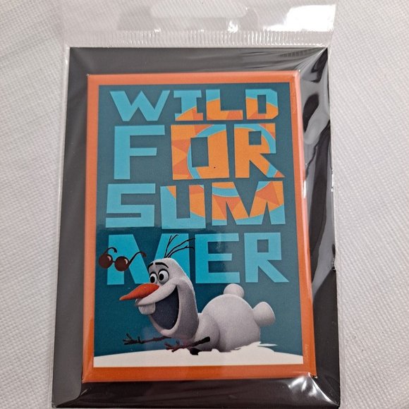 Other | Olaf Frozen Magnet Wild For Summer Metal Rectangle | Poshmark